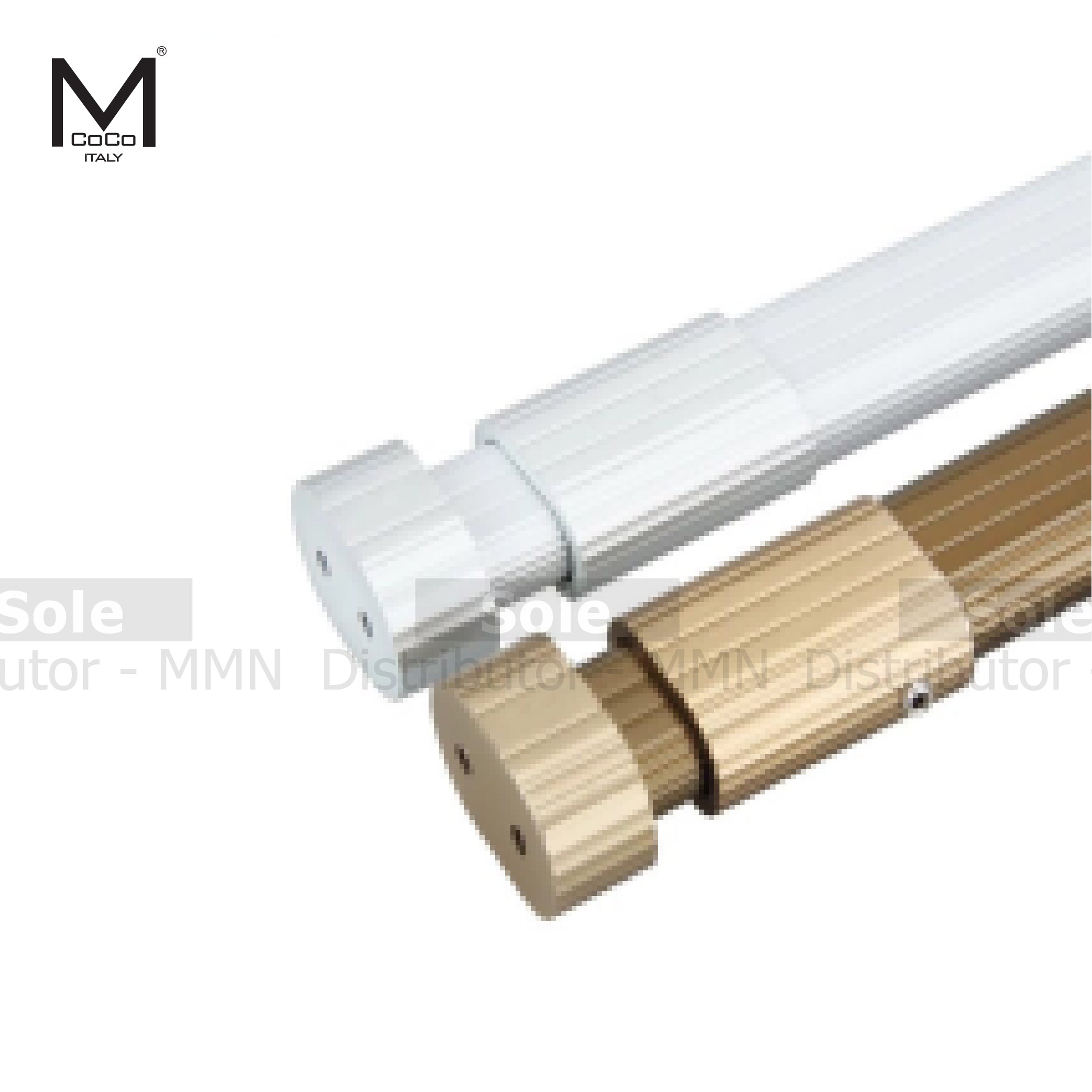 Mcoco Wardrobe Adjustable Bar Oval Shape Aluminium Finish -BAR – M. M ...