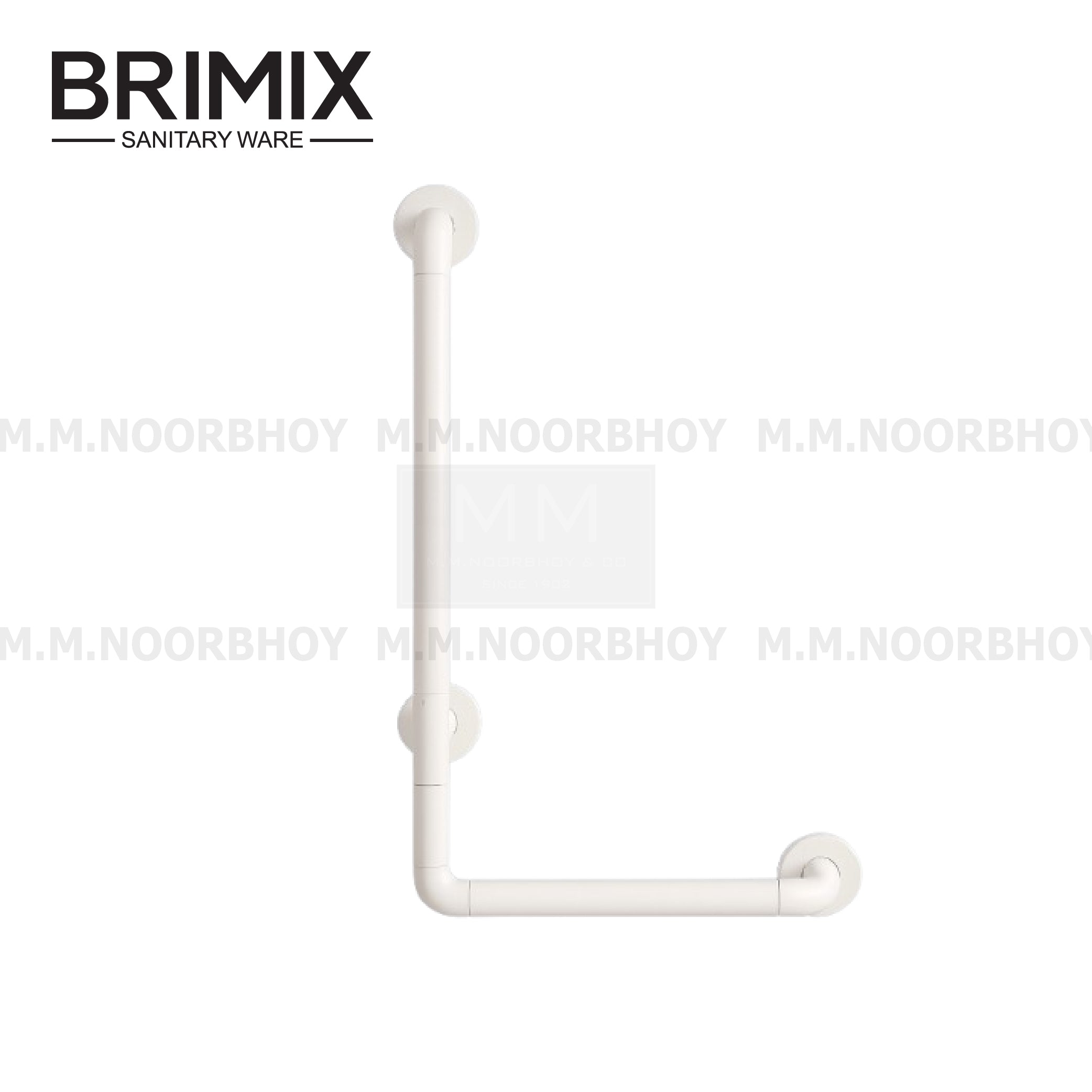 Brimix L Shaped Grab Bar White Color - YI-BRI/GB/WHT/ABS02 – M. M ...