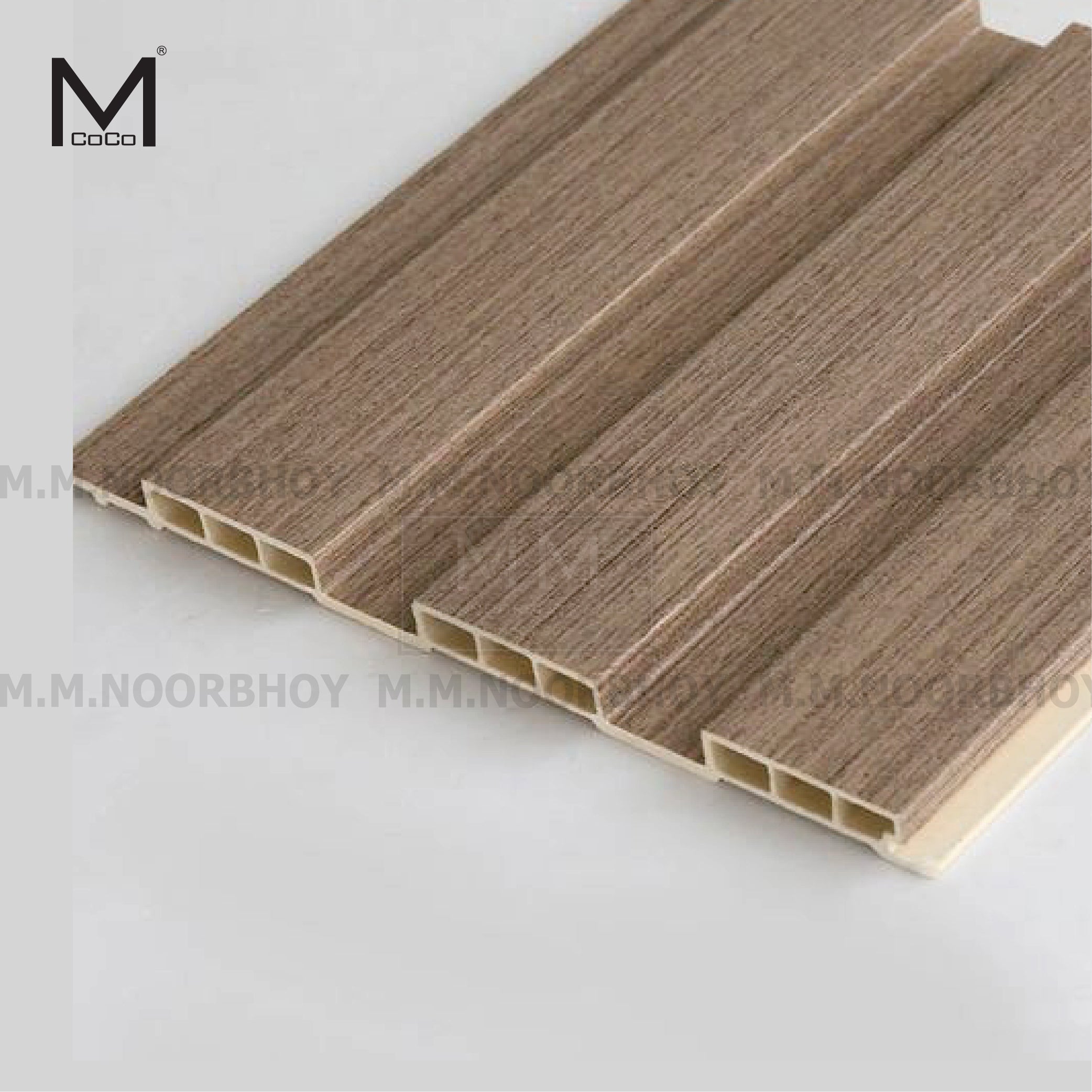 Mcoco WPC Fluted Wall Panel Milan Oak (84x) Color 195*3000mm - WP195DC ...