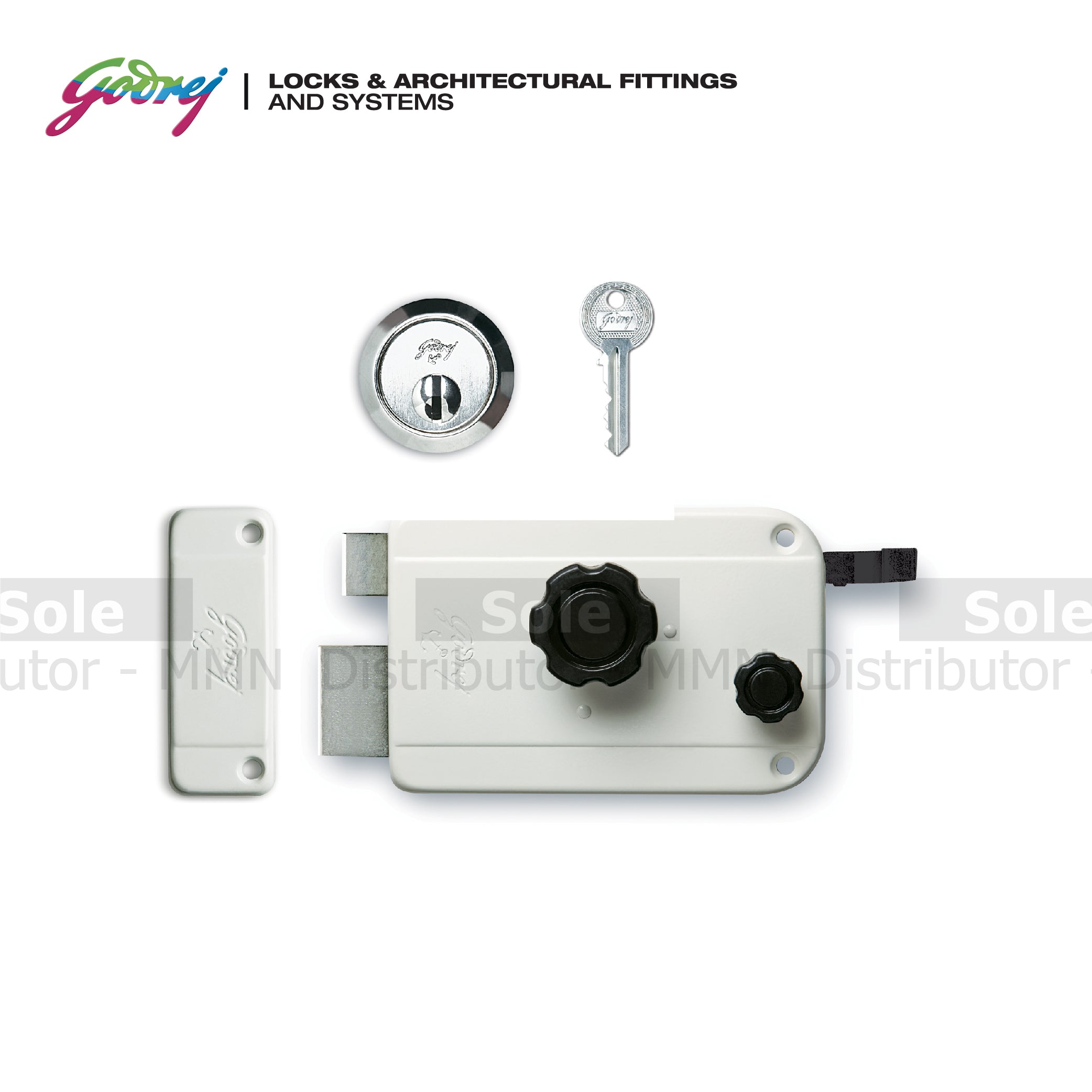 Godrej Rim Lock 1CK Inside and Outside Opening Beige Brown - GOD910 – M ...