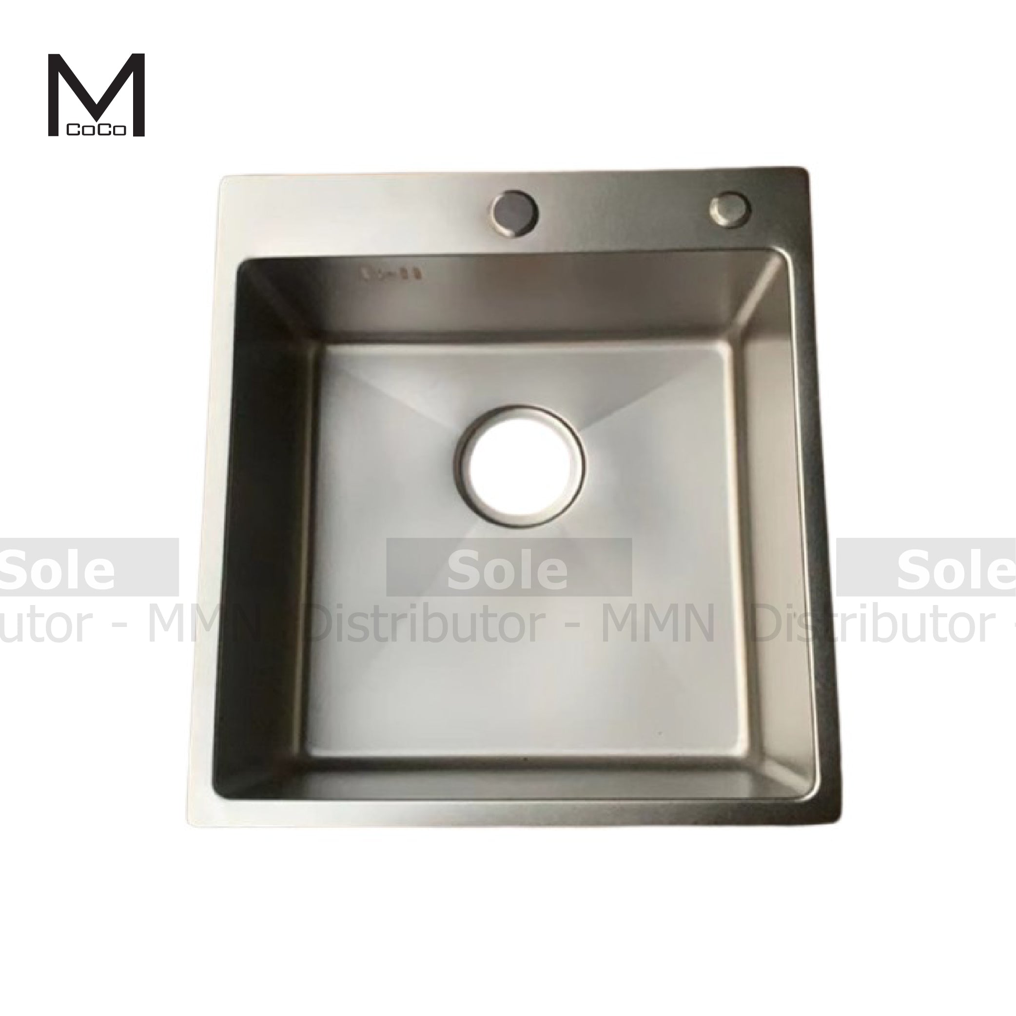Mcoco Kitchen Sink Single Bowl SS304 Nano Silver with Drainer 540x490m ...