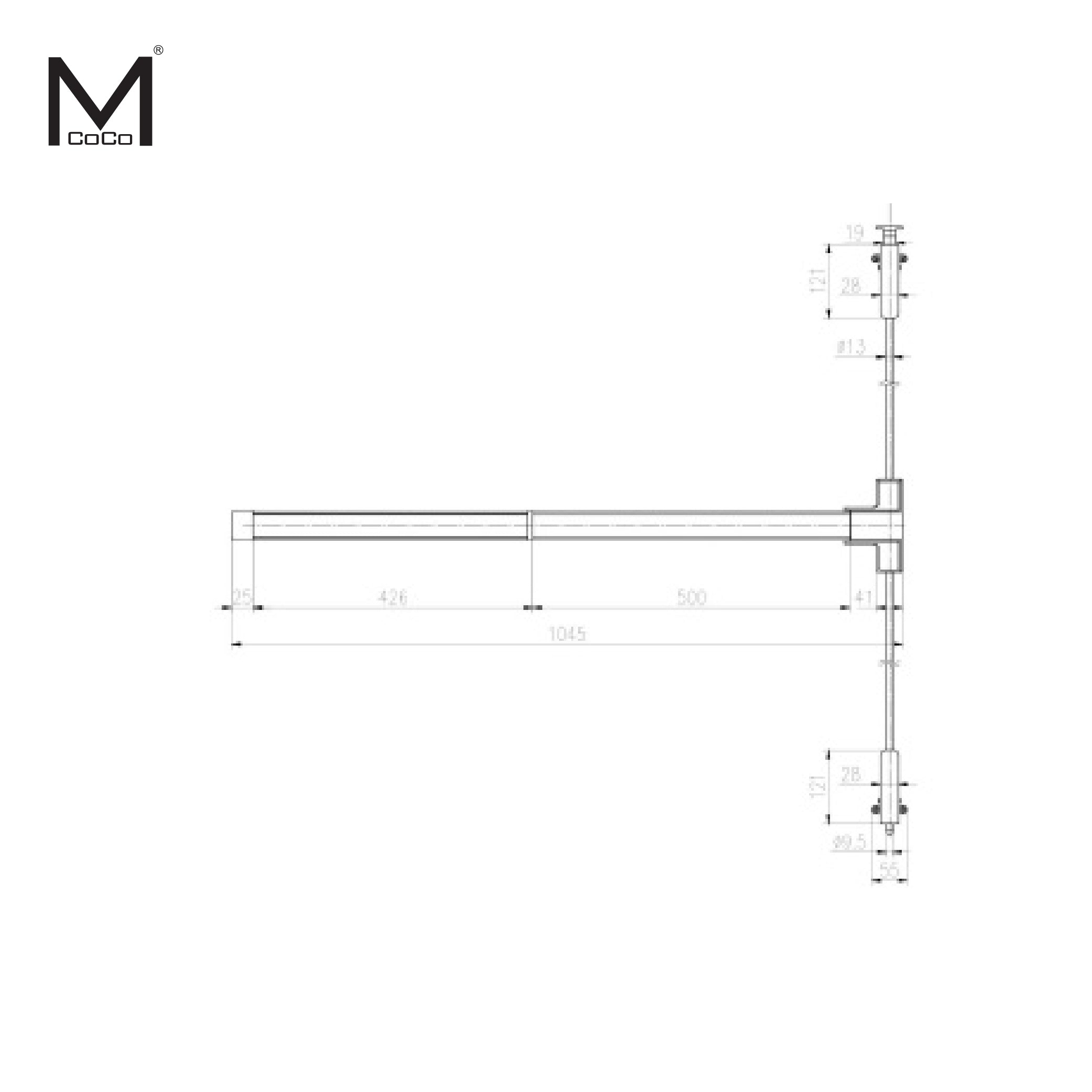 Mcoco Half Bar Panic Exit Device without Dogging Each - MCOB/PD2100-10 ...