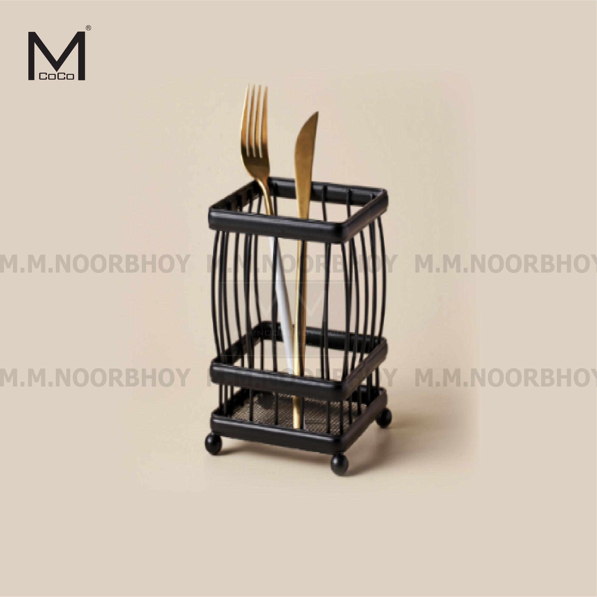 Mcoco Black Color Square Utensil Holder Each - YI-4202B – M. M ...