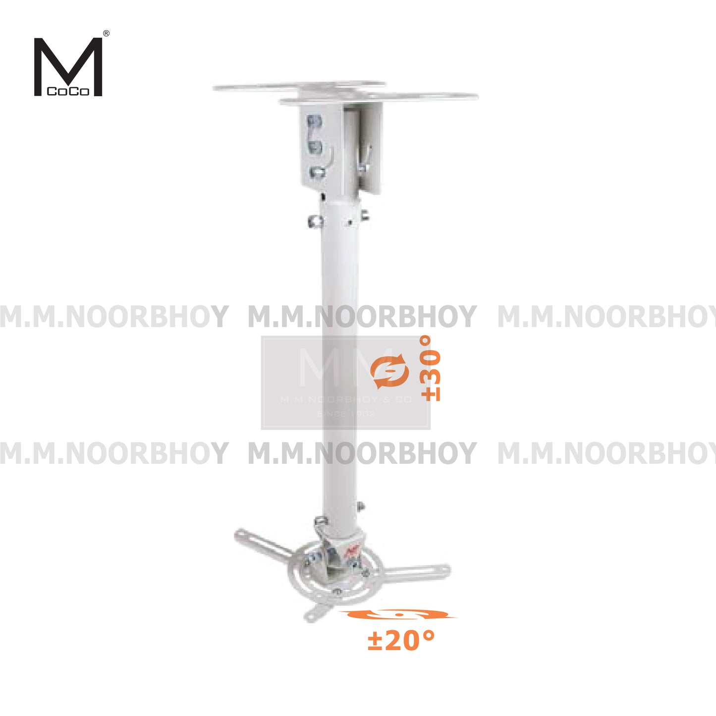 Mcoco Universal Projector Bracket Ceiling Mount White & Black Colour ...