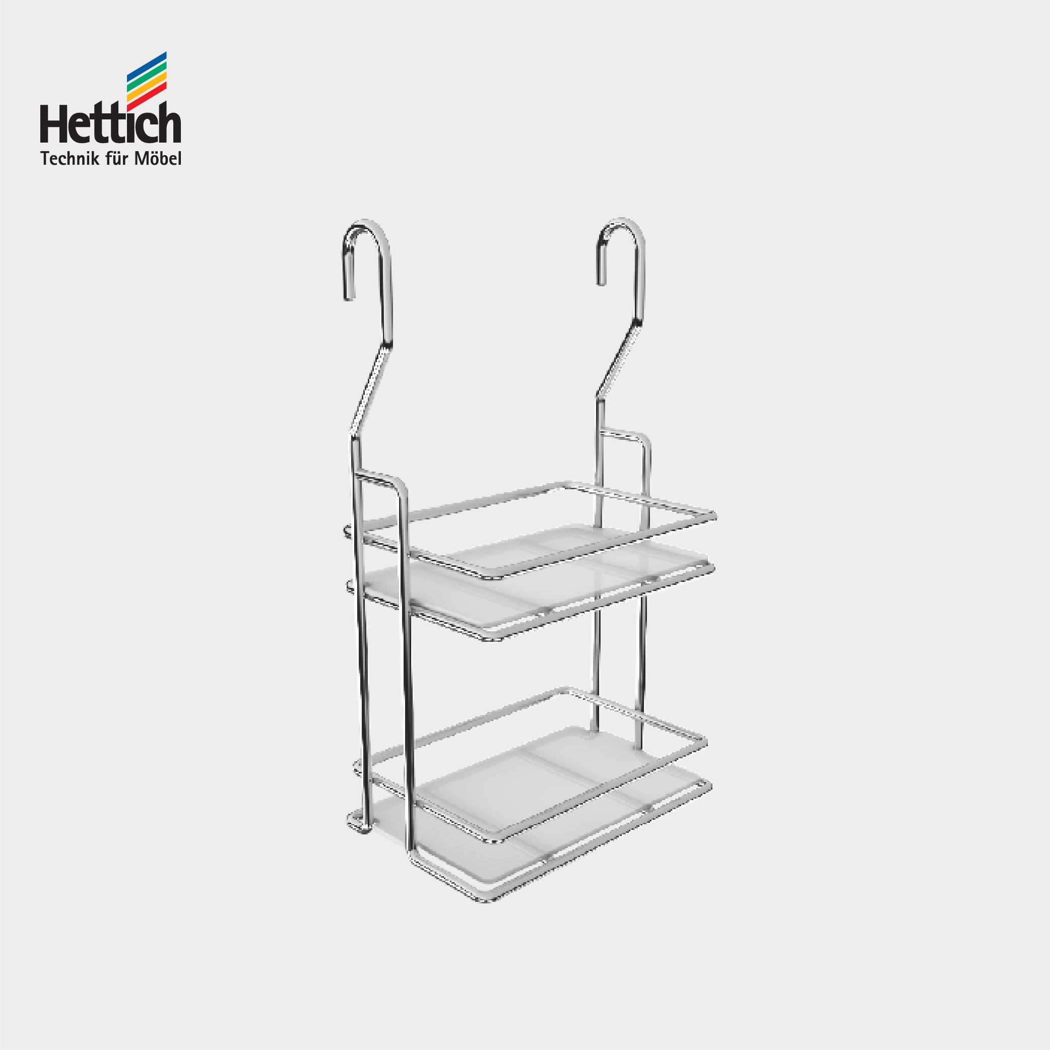 Hettich Multi Purpose Rack, 2-Tier, Size 185x120x325mm, Chrome Plated ...