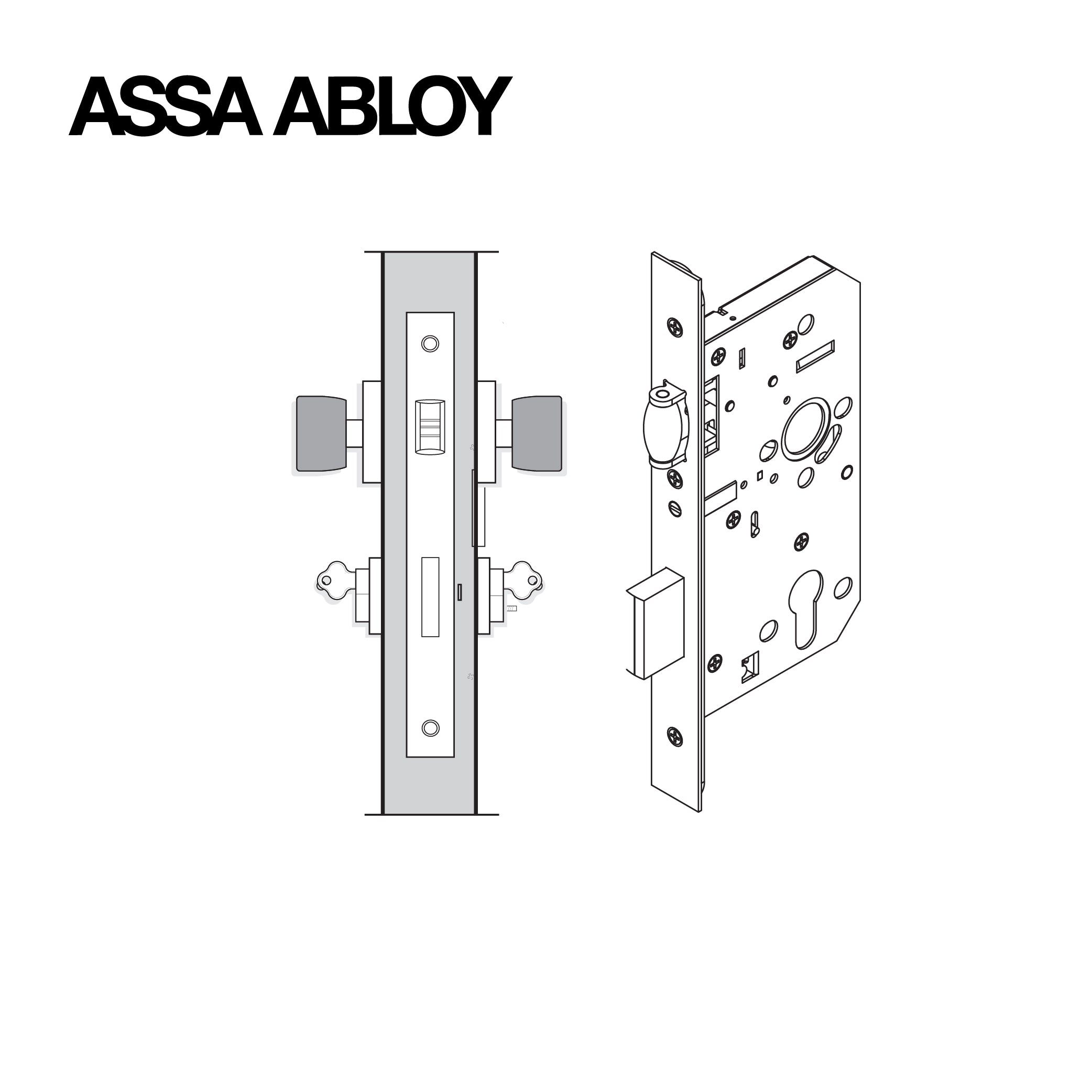 ASSA ABLOY Euro Mortice Roller Catch Lock Body, Backset Size 60mm With – M. M. Noorbhoy & Co ...