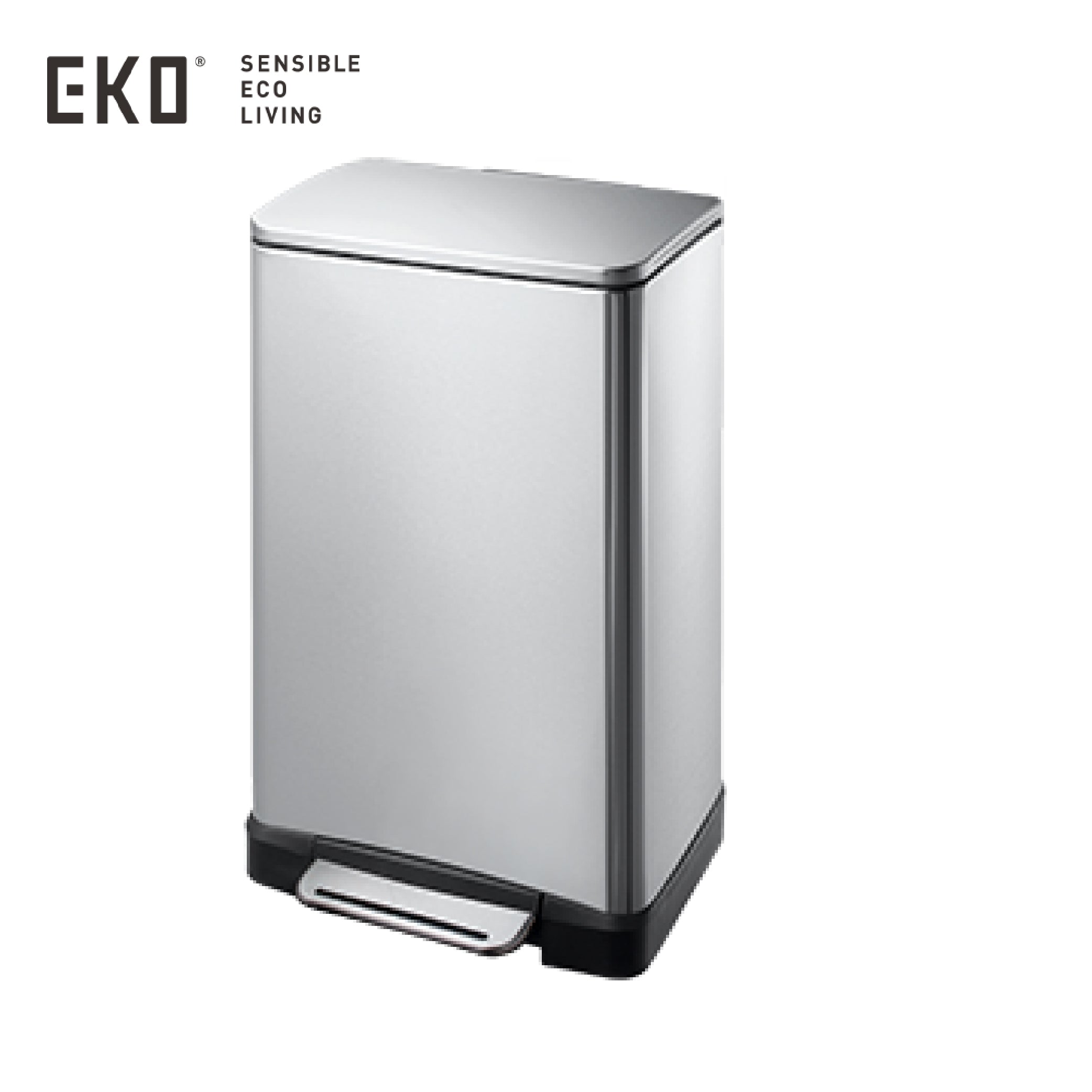 Eko Step Bin Rectangular Capacity 20L, 30L & 40L Stainless Steel - EK9 ...