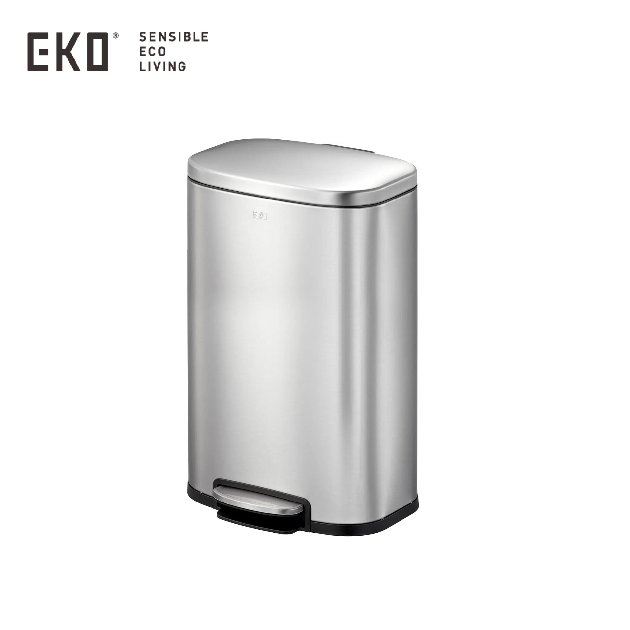 Eko Waste Bin Capacity 45L, Matte Brushed Stainless Steel Finish - EK9 ...