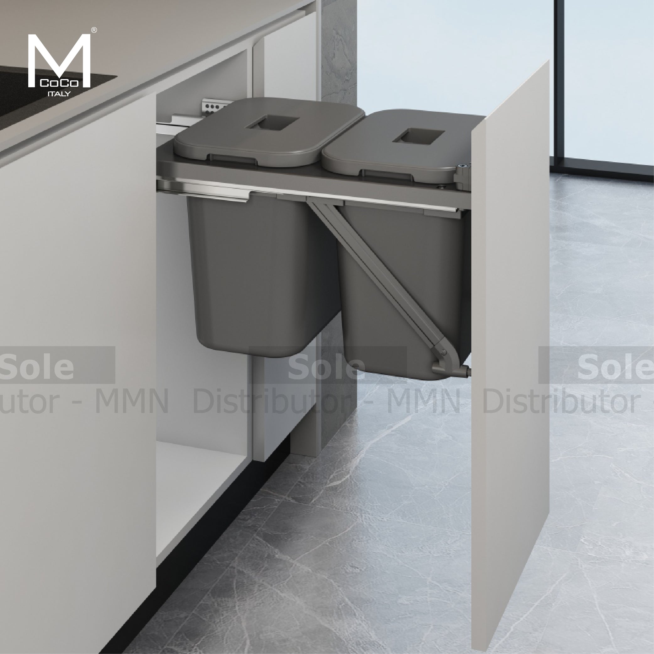 Mcoco Drawer Dust Bin, Storage Capacity 15Liter, Nano Finish - TLS006S ...