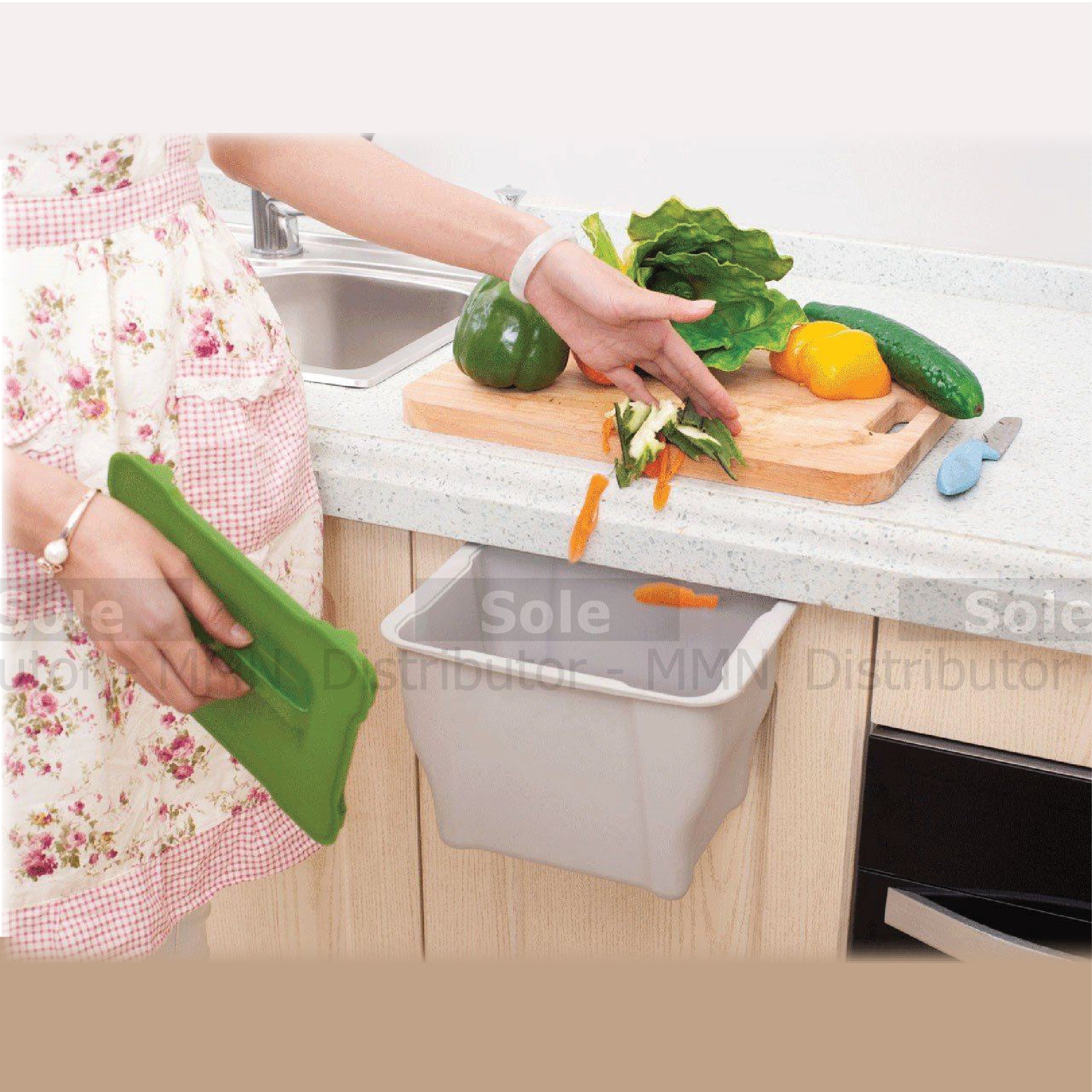 Mcoco Kitchen Counter Bin Dimension 6.5x9.8x7.3 Inches 5 Liter Green ...