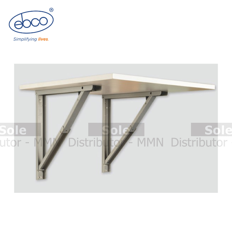 Ebco Foldable Table Bracket Sizes 400mm & 500mm Frosty White Colour ...
