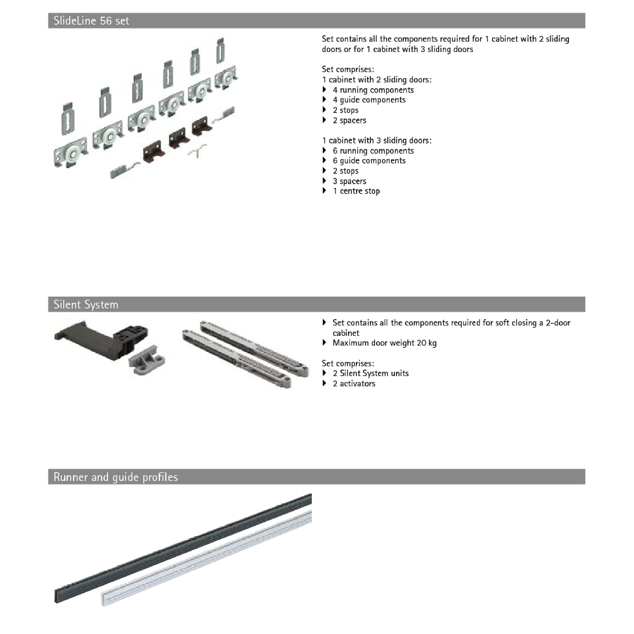 Hettich SLIDELINE 56 - SLIDING DOOR SYSTEM | HT 0045235 – M. M ...