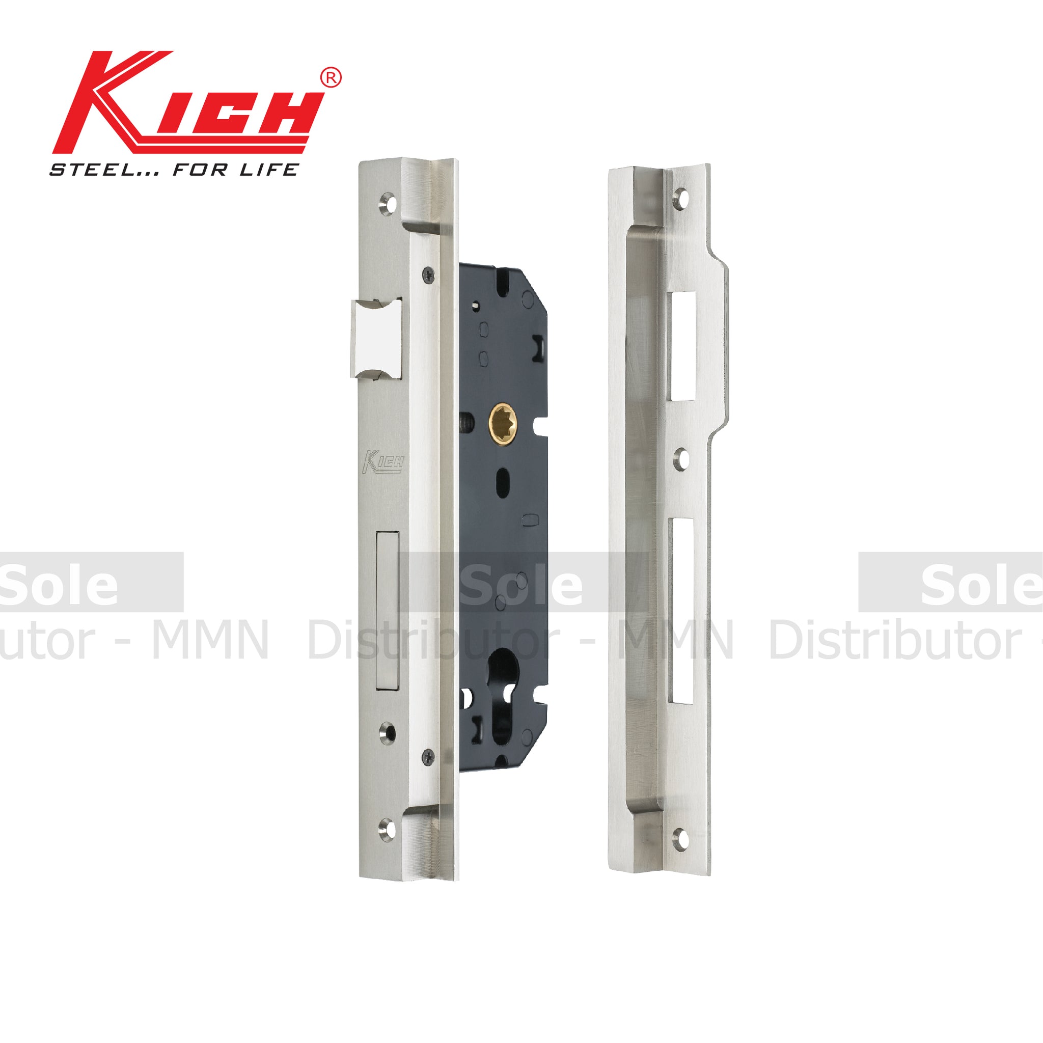 Kich Double Door Lock Body - Left & Right Side, Size 45x85mm, Satin Fi ...